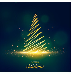 Christmas tree postcard background Royalty Free Vector Image