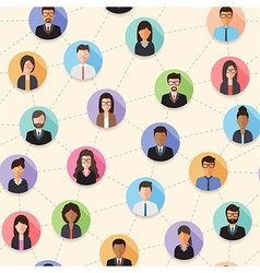 Seamless pattern with social media icons Vector Image