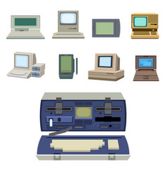 Old computer Royalty Free Vector Image - VectorStock