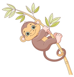 Cartoon bamonkey Royalty Free Vector Image - VectorStock