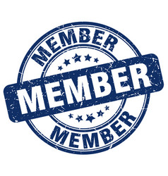Member stamp round grunge sign label Royalty Free Vector