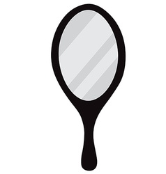 Round mirror Royalty Free Vector Image - VectorStock
