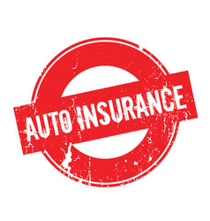 Auto insurance rubber stamp Royalty Free Vector Image