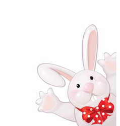 Funny bunny number 1 for kids one digit Royalty Free Vector