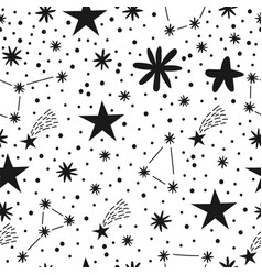 Cute childish seamless pattern with hand drawn Vector Image