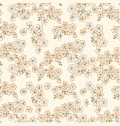 Floral tile pattern flower background garden Vector Image