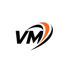 Vm monogram logo Royalty Free Vector Image - VectorStock