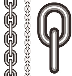 Bicycle chain seamless silhouettes Royalty Free Vector Image