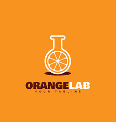 Orange lab logo Royalty Free Vector Image - VectorStock