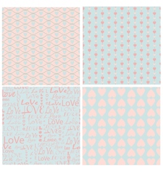 Pretty pastel seamless patterns tiling with swatch