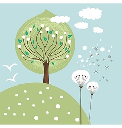 Spring Trees Set Royalty Free Vector Image - VectorStock