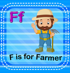 Happy boy farmer holding a rake Royalty Free Vector Image
