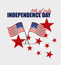 Happy independence day american flag design Vector Image