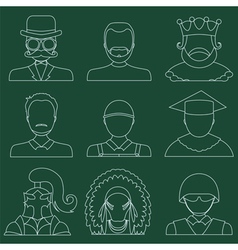 Human body shapes male figures types set Vector Image