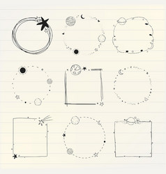Aesthetic Paper Notes Background Wallpaper Vector Image
