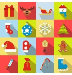 Christmas icons set Royalty Free Vector Image - VectorStock