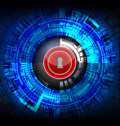 Cyber digital power icon Royalty Free Vector Image