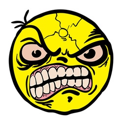 Evil smiley Royalty Free Vector Image - VectorStock