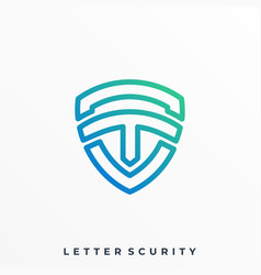 Letter security template Royalty Free Vector Image
