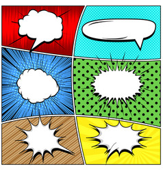 Comic book diagonal banners Royalty Free Vector Image