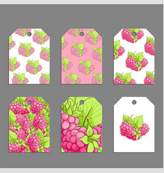 Berry labels Royalty Free Vector Image - VectorStock
