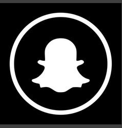 Snapchat icon design Royalty Free Vector Image