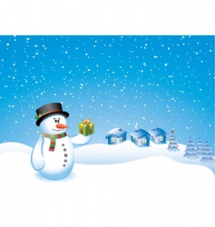 Winter holiday with christmas balls Royalty Free Vector