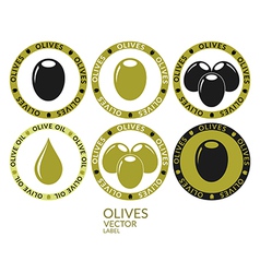 Abstract olives and marinated olives Royalty Free Vector
