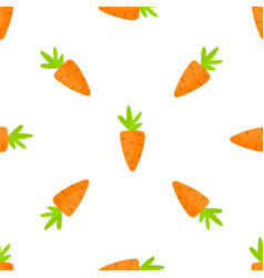 Carrot seamless pattern background Royalty Free Vector Image