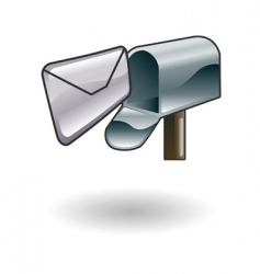 A letter m for mailbox Royalty Free Vector Image