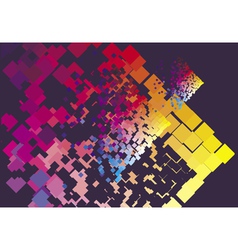 Modern square explosion Royalty Free Vector Image