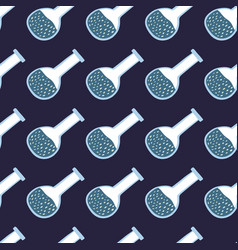 Blue tech square seamless pattern Royalty Free Vector Image