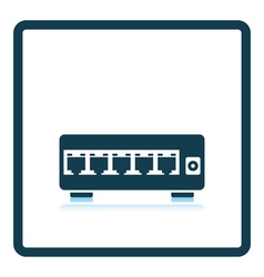 Ethernet switch icon Royalty Free Vector Image
