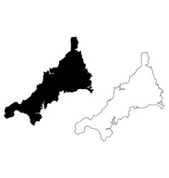 Boeblingen county map of baden wuerttemberg Vector Image