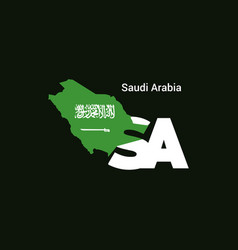 Saudi arabia infographic map Royalty Free Vector Image