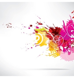Splash on abstract background Royalty Free Vector Image