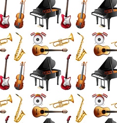 Seamless design for music notes Royalty Free Vector Image