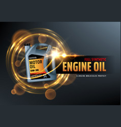 Motor oil or lubricant with car engine piston Vector Image