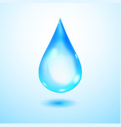 Water drop and leaf Royalty Free Vector Image - VectorStock