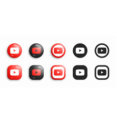 Youtube logo icon Royalty Free Vector Image - VectorStock
