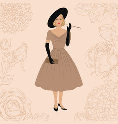 Retro fashion Royalty Free Vector Image - VectorStock