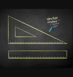 School instruments rulers set Royalty Free Vector Image