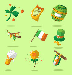 Saint patrick day elements set Royalty Free Vector Image