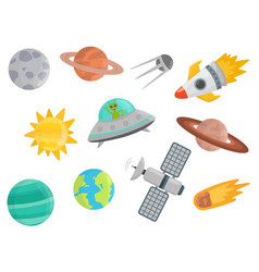 Planets of the solar system Royalty Free Vector Image