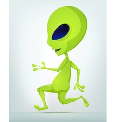 Cartoon alien football Royalty Free Vector Image
