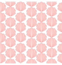 Seashell seamless pattern design for holiday Vector Image