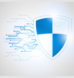 Abstract protection concept of digital Royalty Free Vector