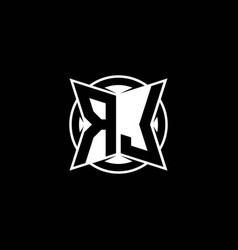 Initial rl logo design Royalty Free Vector Image