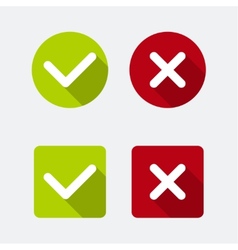 Green grunge check mark correct answer checking Vector Image
