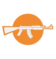 Automatic gun symbol Royalty Free Vector Image